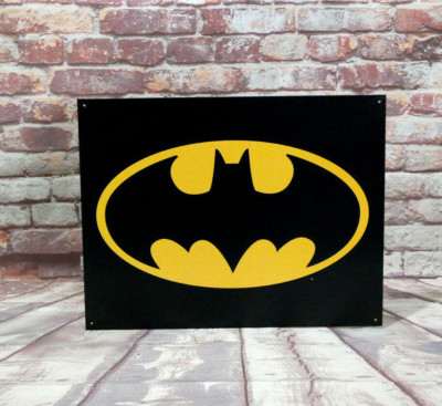 DC Comics Batman Bat-Signal Metal Sign for Man Cave, Garage or Bar | eBay