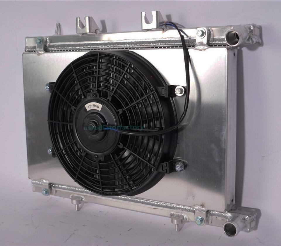 All Aluminum Radiator+Fan+Fan Shroud Kit For Polaris 2011-2014 RZR 900 ...