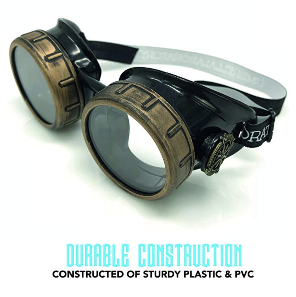 Steampunk Vintage pilot goggles motorcycle biker aviator glasses ...
