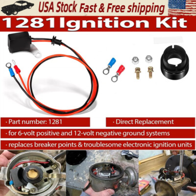 For Ford V8 Pertronix 1281 Ignition Points-to-Electronic Conversion Kit ...