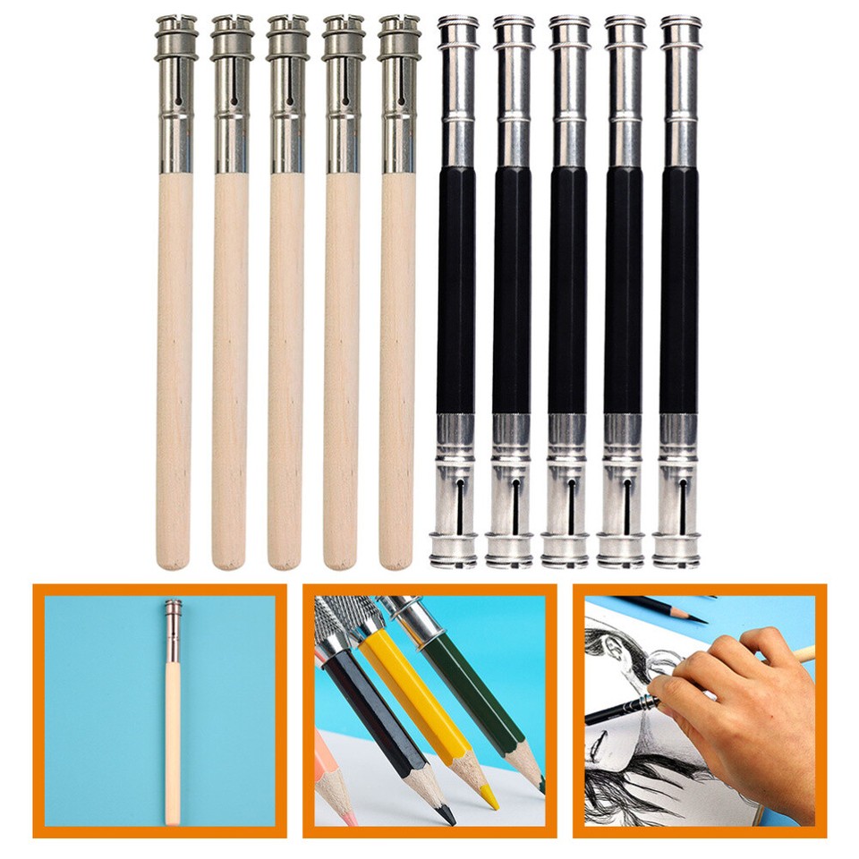 10Pcs Pencil Extenders Art Supplies for Sketching and Drawing | eBay UK