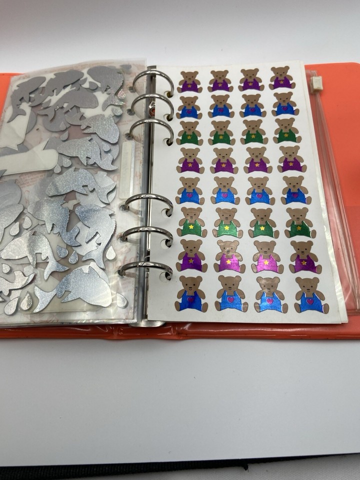 Vintage Sticker Binder Original 23 Sticker Sheets with An Extra Pouch ...