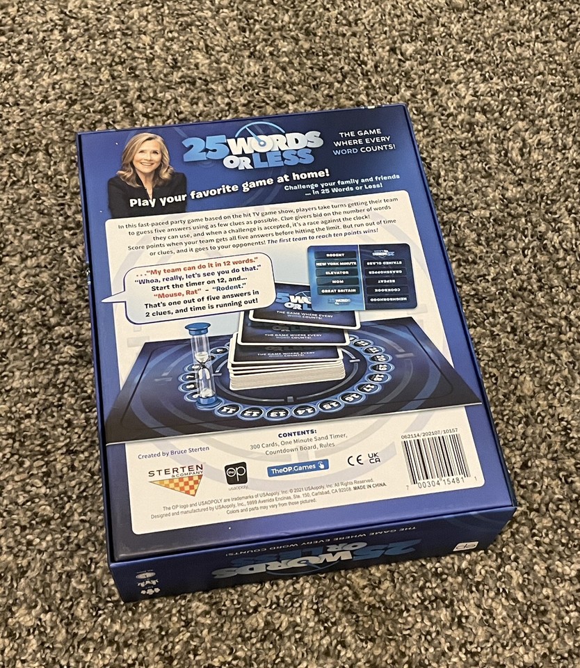 25 Words Or Less Board Game. Played Once! | eBay