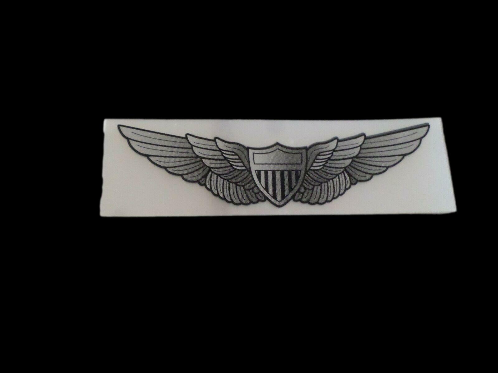 U.S MILITARY ARMY AVIATOR WINGS BADGE WINDOW DECAL STICKER 5.75" X 1.75 ...