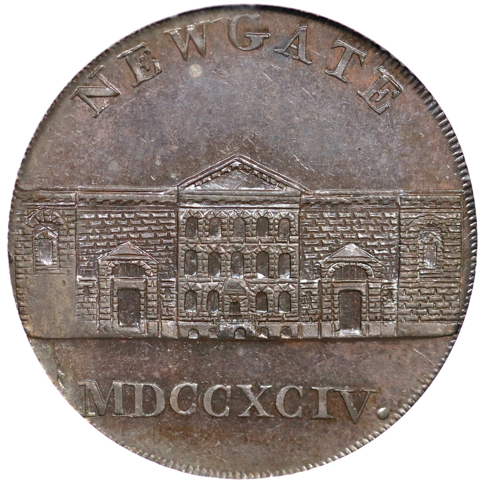 1794 D&H-392 NGC MS 63 BN MIDDLESEX - NEWGATE Conder Token 1/2P | eBay