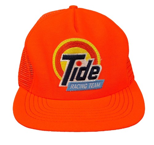 Vintage 1990's Tide Racing Team Trucker Snapback Nascar Hat Cap w ...