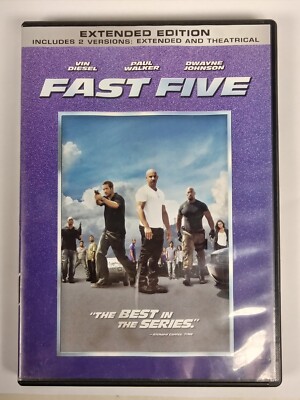 Fast Five DVD 2011 Rated/Unrated Vin Diesel Paul Walker Used | eBay