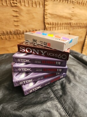 Lot of 6 Sony, TDK, SKC, BLANK CASSETTES - NEW SEALED | eBay