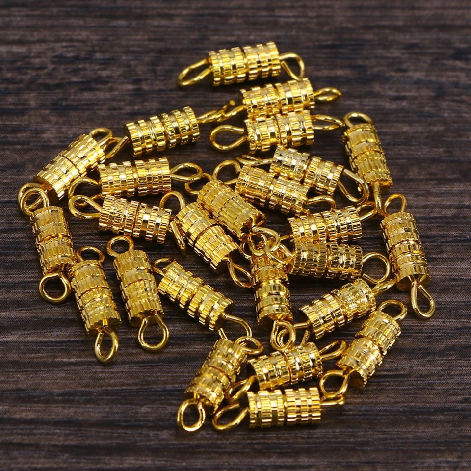 5 Bags Copper Turnbuckle Necklace Clip Clasp Barrel Screw Type Clasps ...