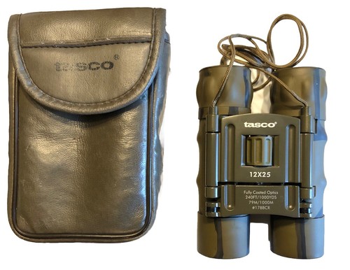 Tasco Binoculars 12x25 Model 178BCR Fully Coated Optics 240ft/1000yds ...