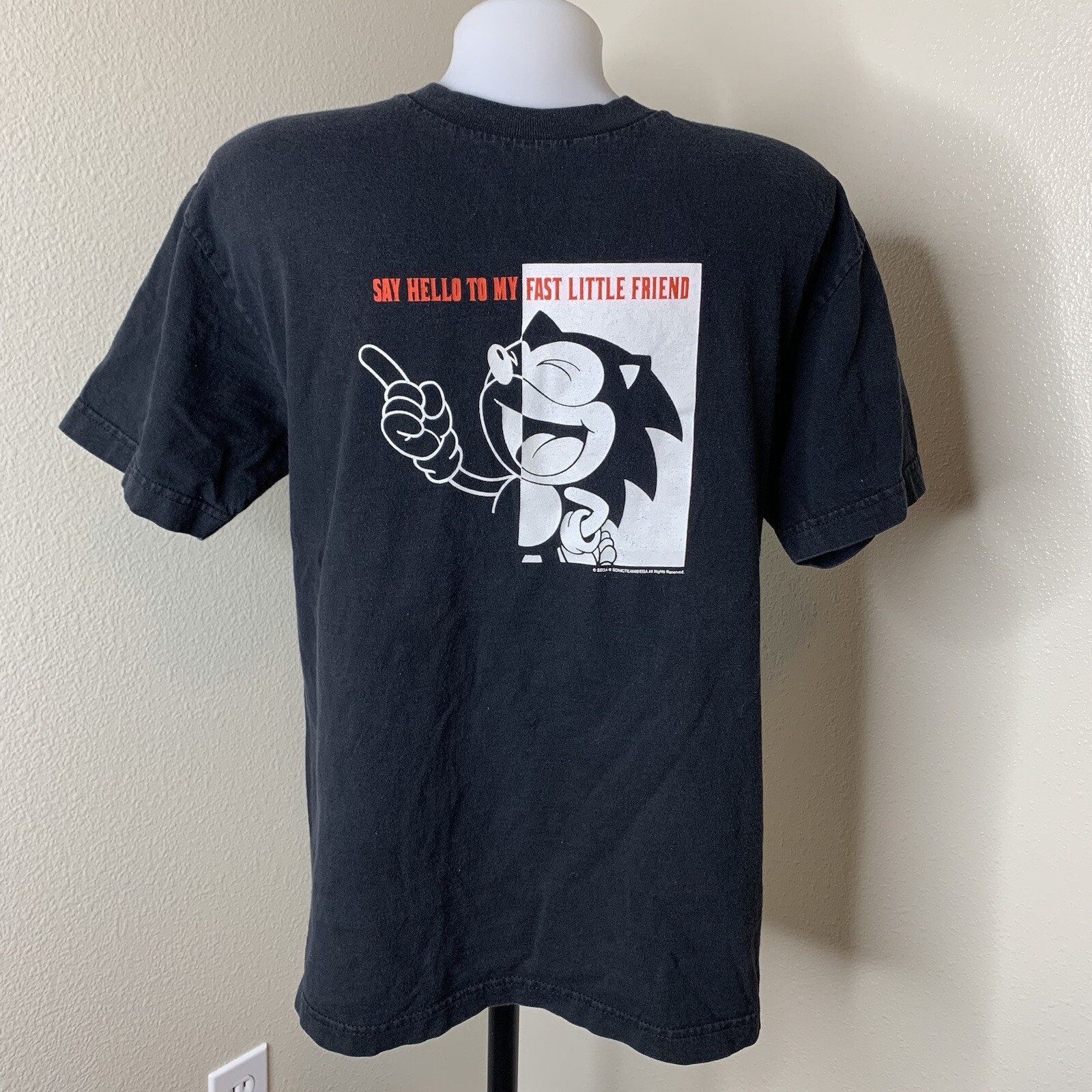 Sonic Hedgehog Say Hello To My Little Fast Friend Bla… - Gem