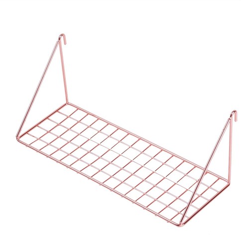 Straight Flat Display Shelf For Wall Grid Panel Wire Hanging Organizer ...