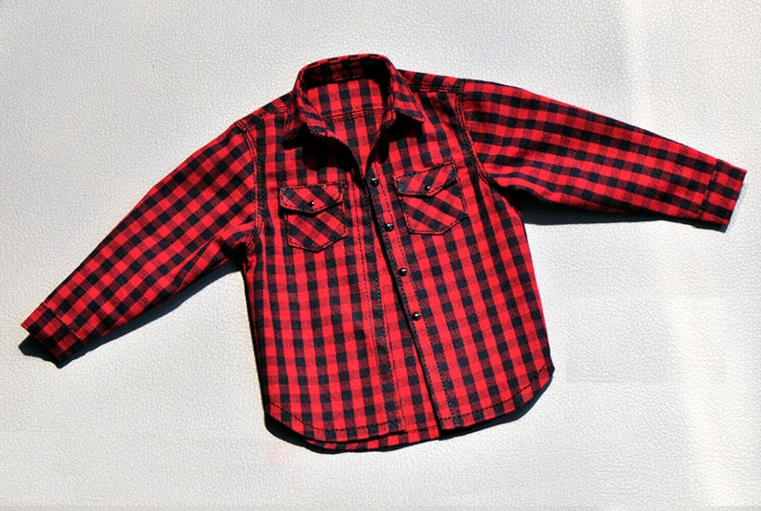 Oversize 1/6 plaid shirt for 12" figure strong body Phicen worldbox ...
