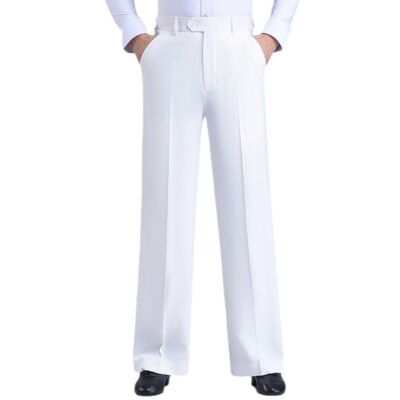 Men Dancing Pants Trousers Latin Slacks Modern Ballroom Stage Dancewear ...