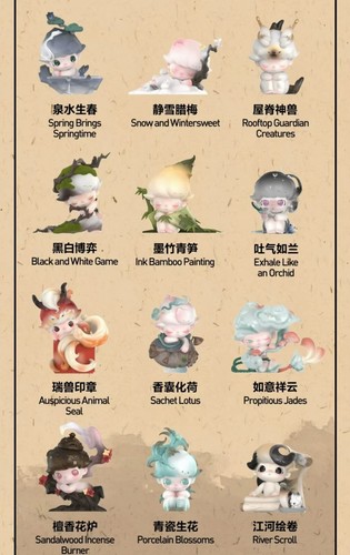 Rooftop Guardian Creatures-POP MART Dimoo Stories In The Cup Series ...