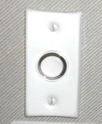 Push Button Lighted ECONOMY Pushbutton WHITE FINISH NEW NuTone PB-6LWH ...