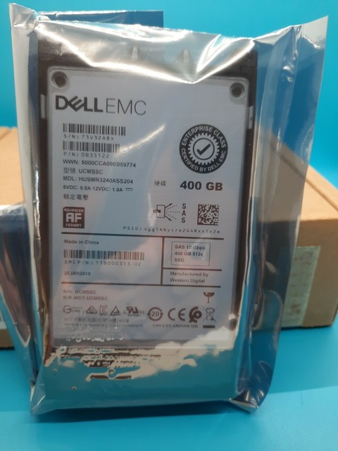 HUSMR3240ASS204 EMC 400GB 2.5 SAS SSD 403-0157-01 118000313-02 0B35122 ...