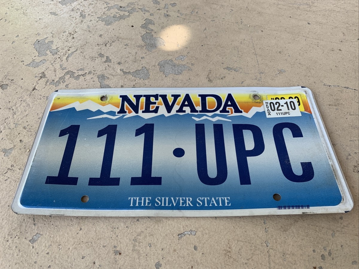 Nevada State License Plate