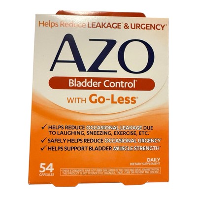 AZO Bladder Control Go-Less for Urgency & Leakage Relief | 54 Capsules ...