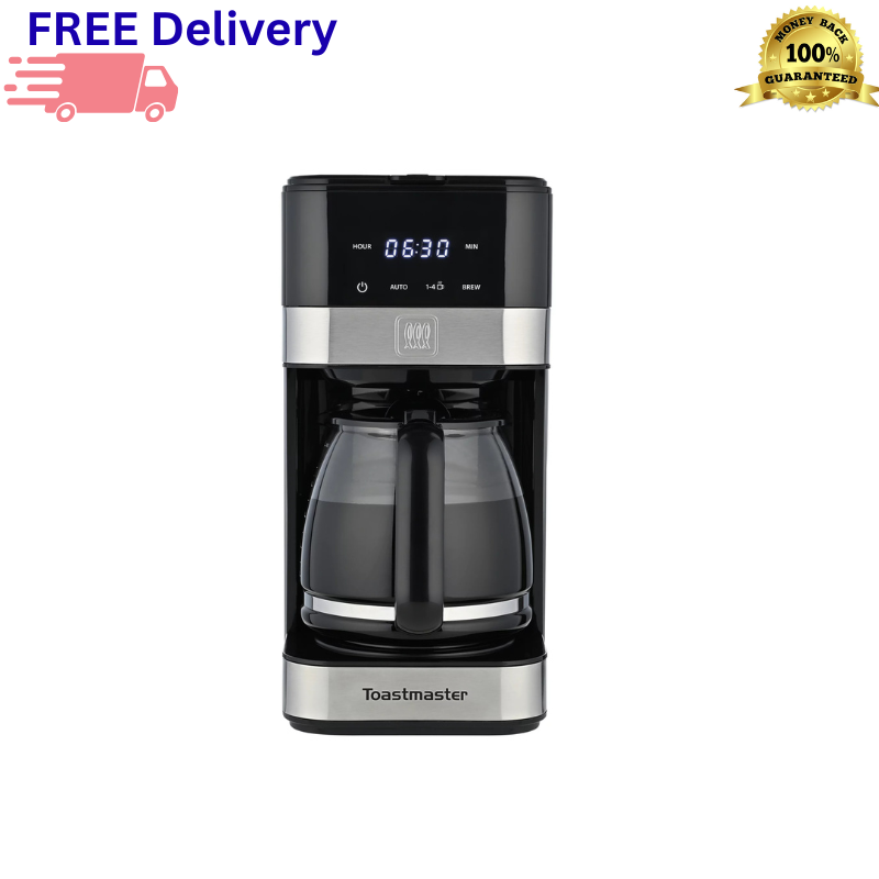 12 Cup Programmable Coffee Maker Digital Clock Pause & Serve Auto Shut ...