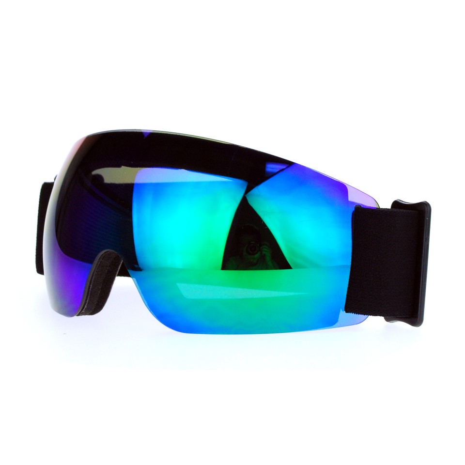Snowboard Ski Rimless Sports Goggle Color Mirror Antifog Double Lens | eBay