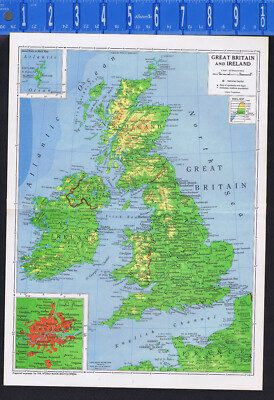 GREAT BRITAIN & NORTHERN IRELAND - 1950s Map | eBay