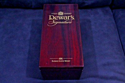Dewar's Signature Blended Scotch Whiskey Empty Box 10⅜"x5¼"x4¼" | eBay