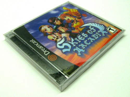 5x Clear Protectors Case Display For SEGA Dreamcast CD PlayStation (PS1 ...