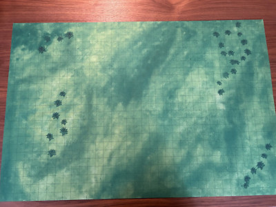 DungeonMats Gaming Mat 24x36" w/1" Grid Neoprene Terrain D&D DND ...