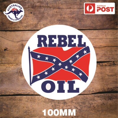 REBEL OIL STICKER RETRO VINTAGE PETROLEUM DECALS | eBay Australia