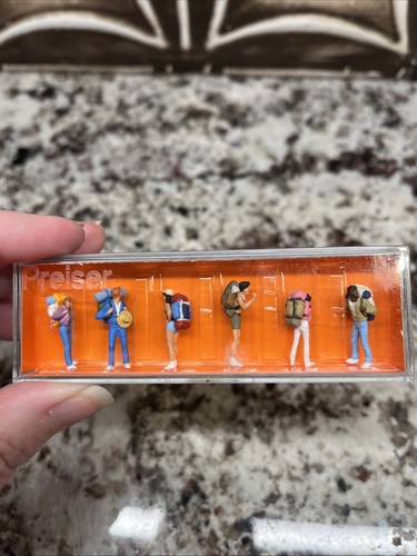 HO Preiser 10296 Young Hikers with Backpacks 1/87 scale Backpacking ...