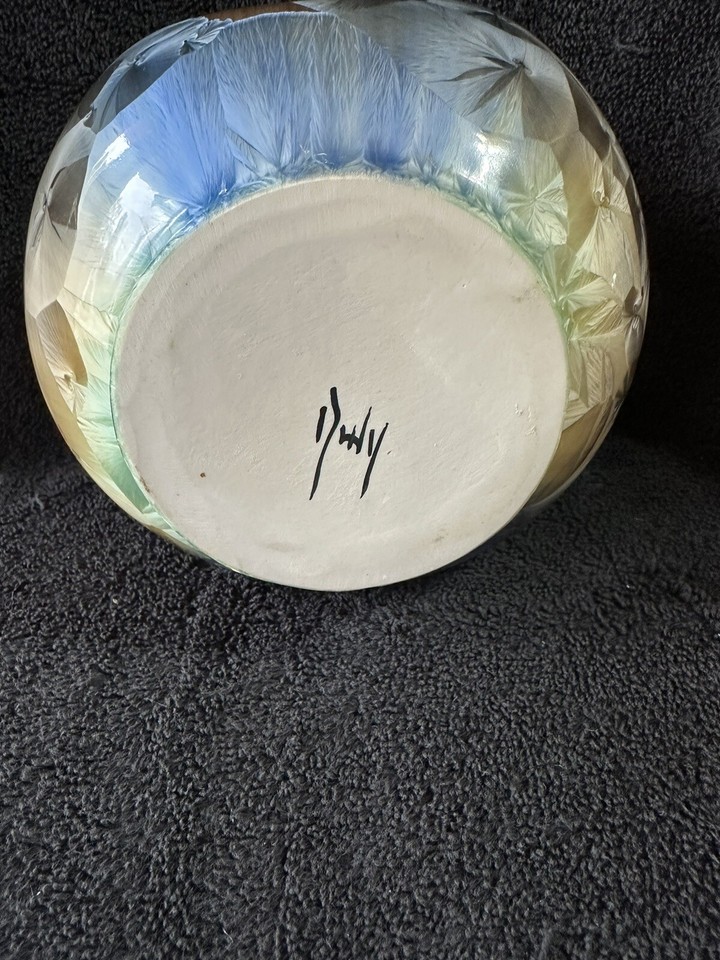 Gorgeous Estate Duly Mitchell Crystalline Art Pottery Vase | eBay