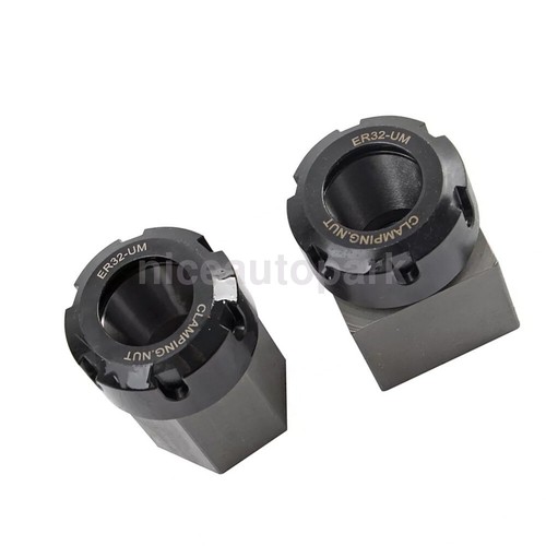 2x ER-32 Collet Block Spring Hex Square Chuck Holder For CNC Milling ...