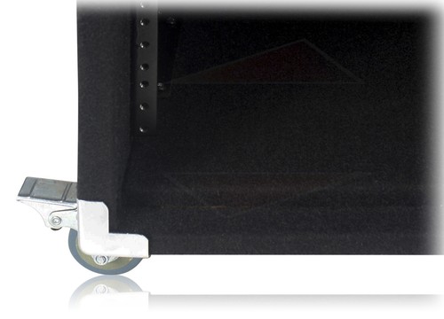 Rack Mount Cabinet Flight Case - Studio Mixer DJ Booth Cart Stand AMP ...