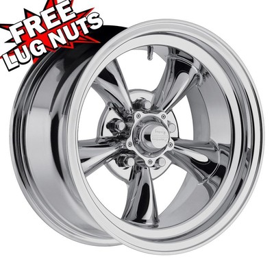 15 inch 15x10 American Racing VN605 CHROME wheels rims 5x4.75 5x120.65 ...