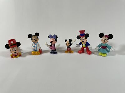 LOT 6 Disney Mickey Minnie Mouse Toy Figures Epcot Center Walt Flute ...