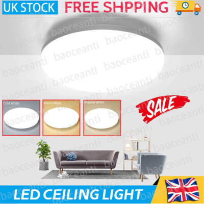 72W 85W LED Ceiling Light Dimmable Panel Down Lights Bedroom Kitchen ...