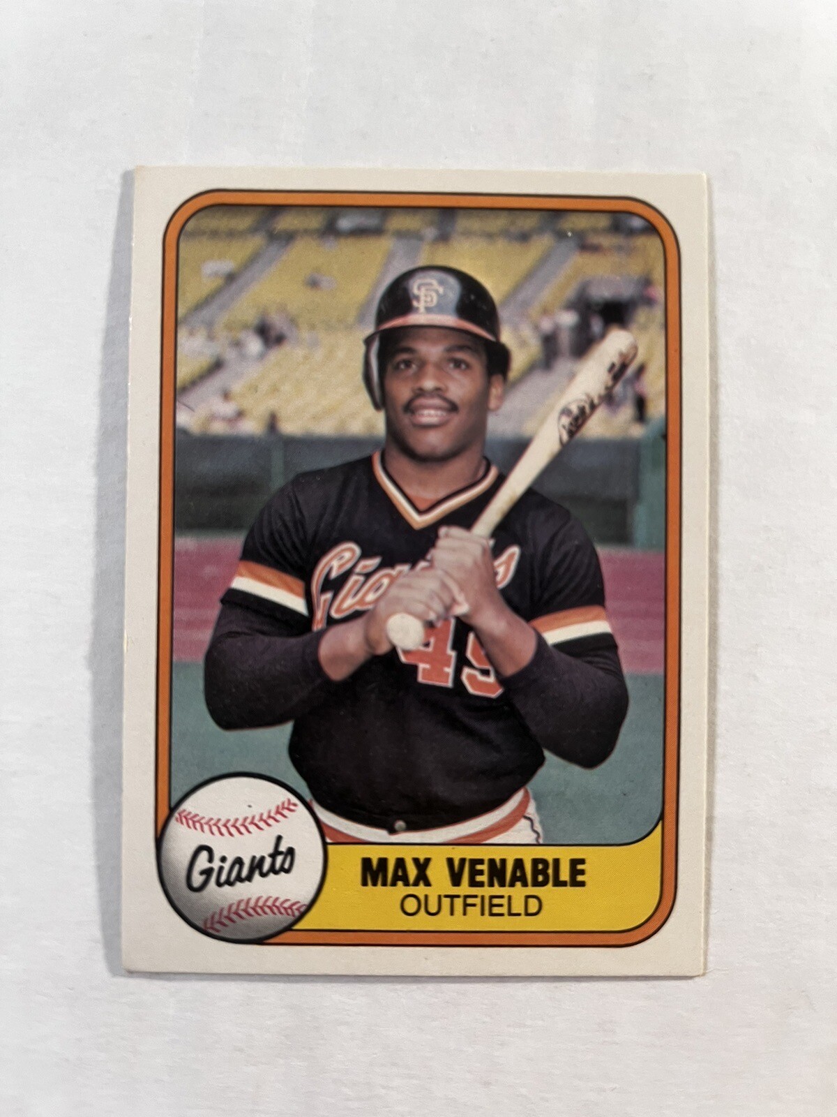 1981 Fleer - #443 Max Venable (RC) for sale online | eBay