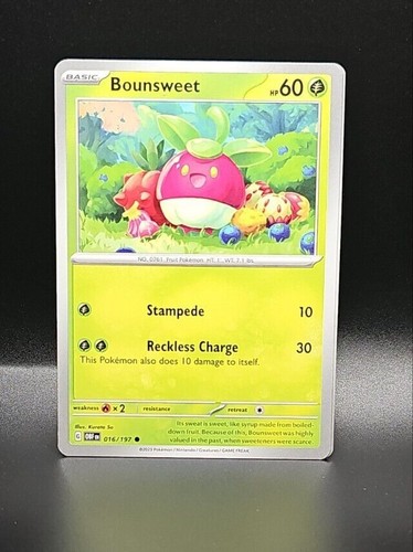 Bounsweet 016/197 SV03: Obsidian Flames Regular Common Pokemon Card LP ...