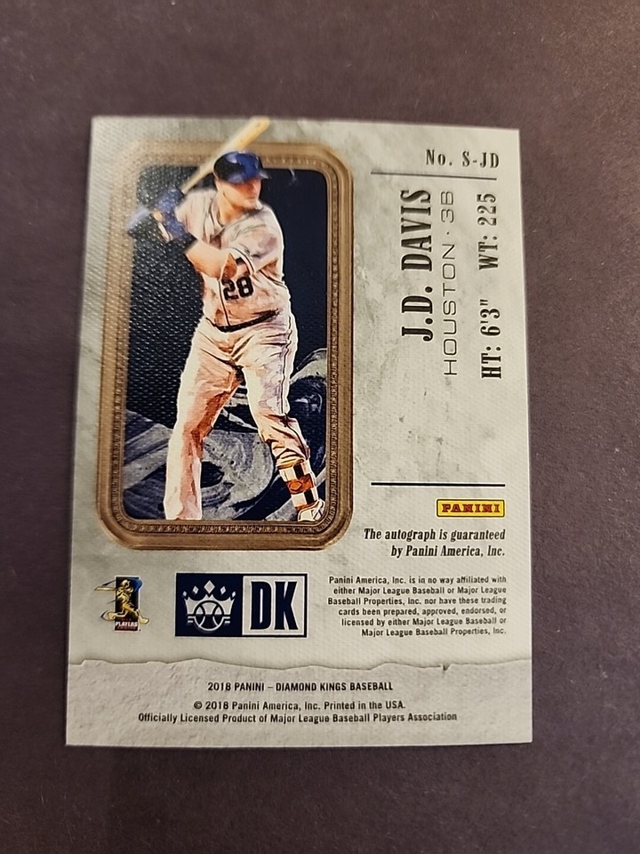 2018 Panini Diamond Kings DK Rookie Signatures JD Davis S-JD | eBay