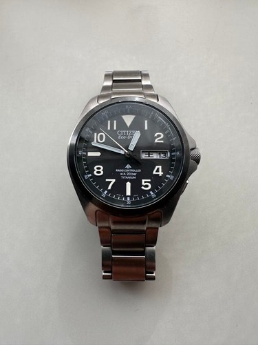 Citizen Promaster Land Titanium Eco-Drive 20ATM Watch with Box & Papers ...