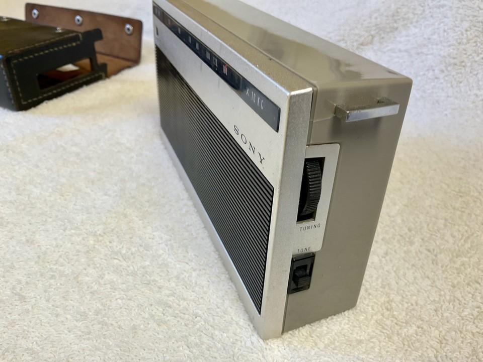 Vintage 1963 Sony TR 751 7 Transistor Radio Tested Works Japan Silver ...