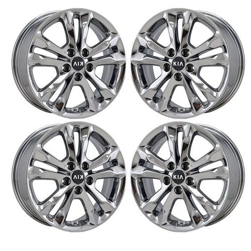 17" KIA OPTIMA PVD BRIGHT CHROME WHEELS-C RIMS FACTORY OEM 74638 ...