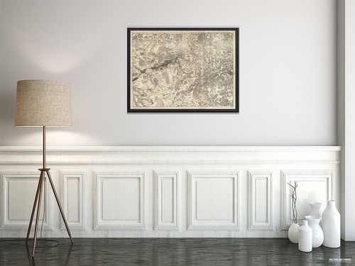 1706 Map|World Atlas 16. Carte particuliere des environs de Mons, Ath ...