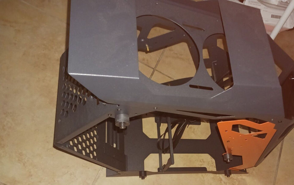 PC gaming case mATX Tower PC Gaming Case Open Computer x3 BLACK, 6 new ...