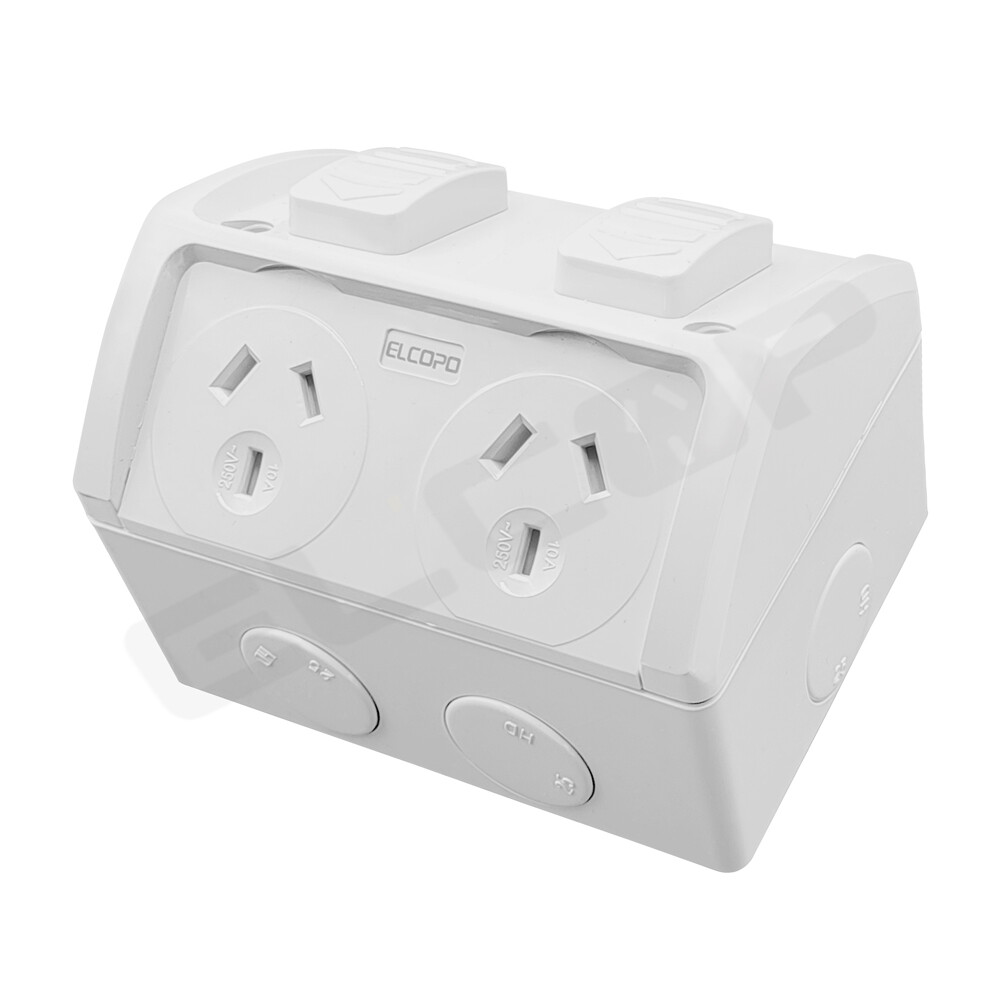 Weatherproof Powerpoint Range(Single,Double Powerpoints, 10A&15A, Mini ...