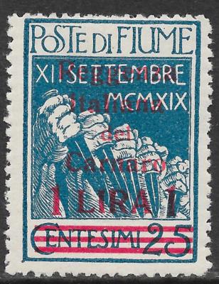 Fiume/Carnaro Island stamps 1920 MI 14 signed Brun MLH VF | eBay
