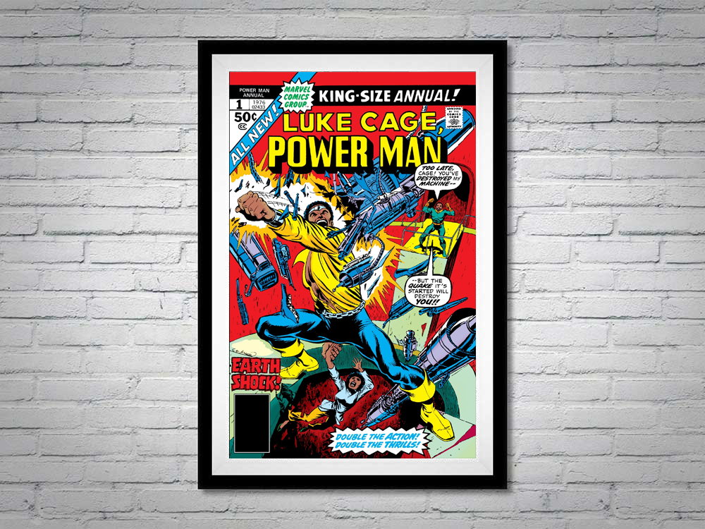 Luke Cage Power Man Issue 1 Comic Book Poster Giant Size | eBay