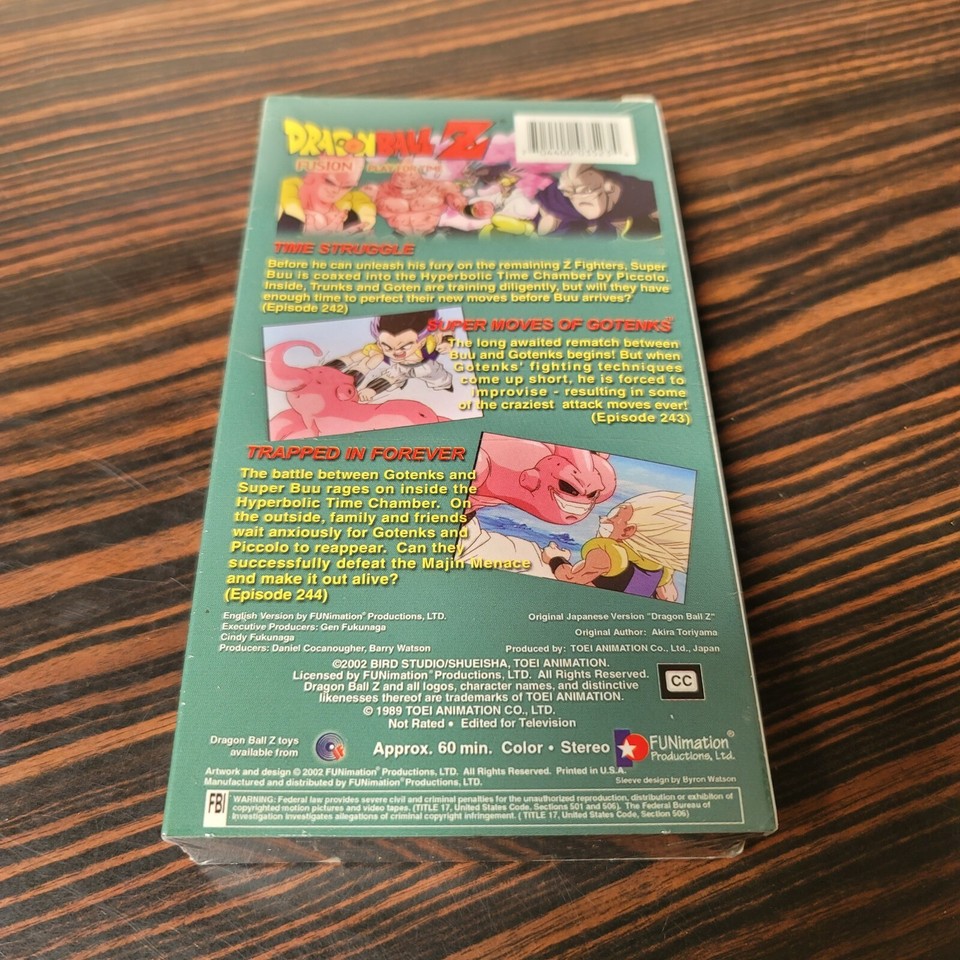 Dragonball Z Play for Time Edited VHS Fusion Saga New Sealed DBZ Anime ...
