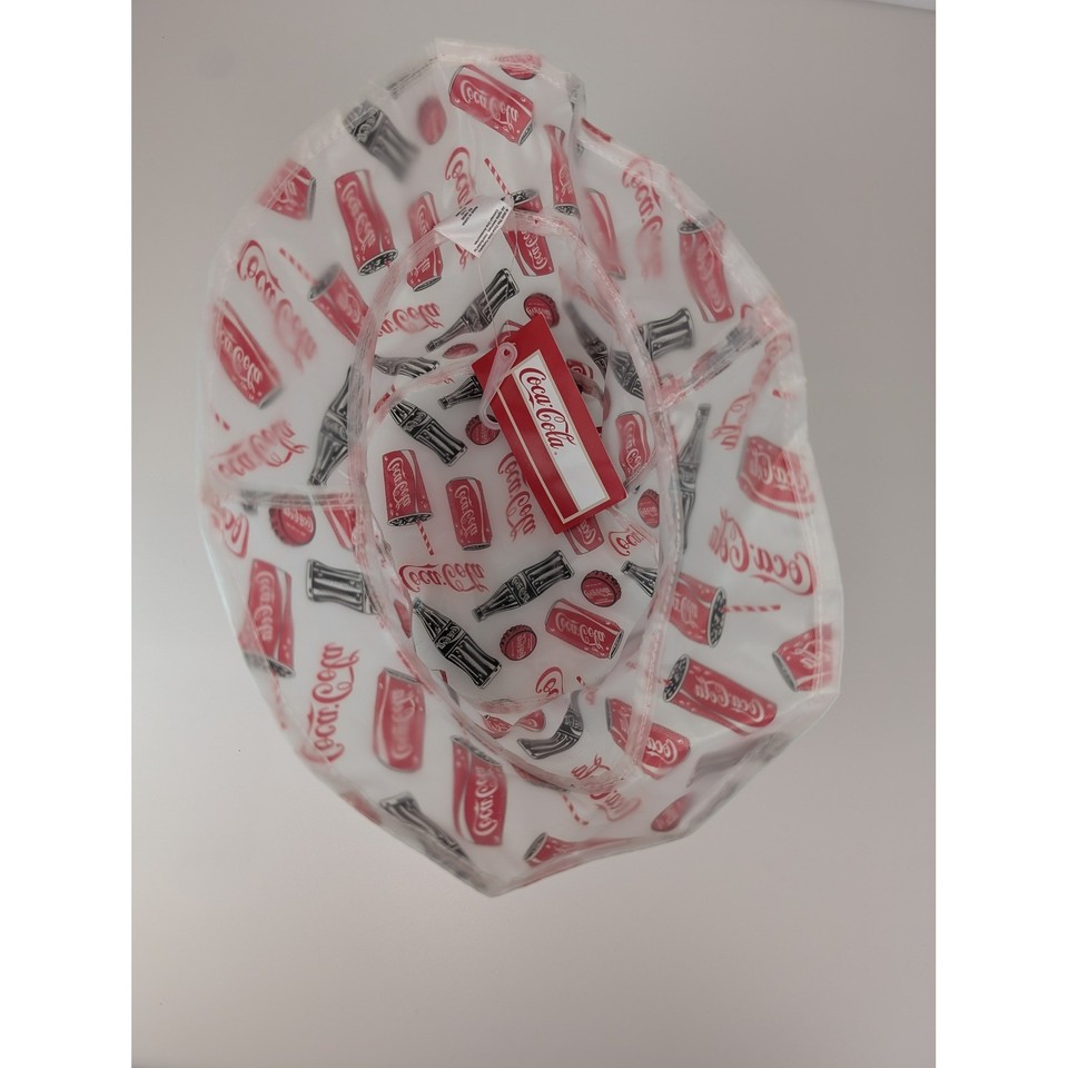 Coca Cola Bucket Rain Hat Red Black White Pop Art Graphic Streetwear ...